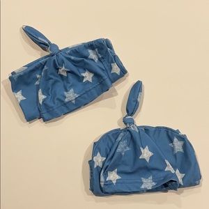 Itzy Ritzy | Matching Sets | Itzy Ritzy 2piece Swaddle Hat Blue Star ...